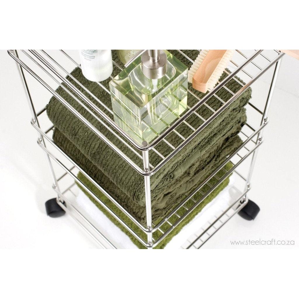 Steelcraft Bathroom Trolley 3-Tier– Shop4Deals